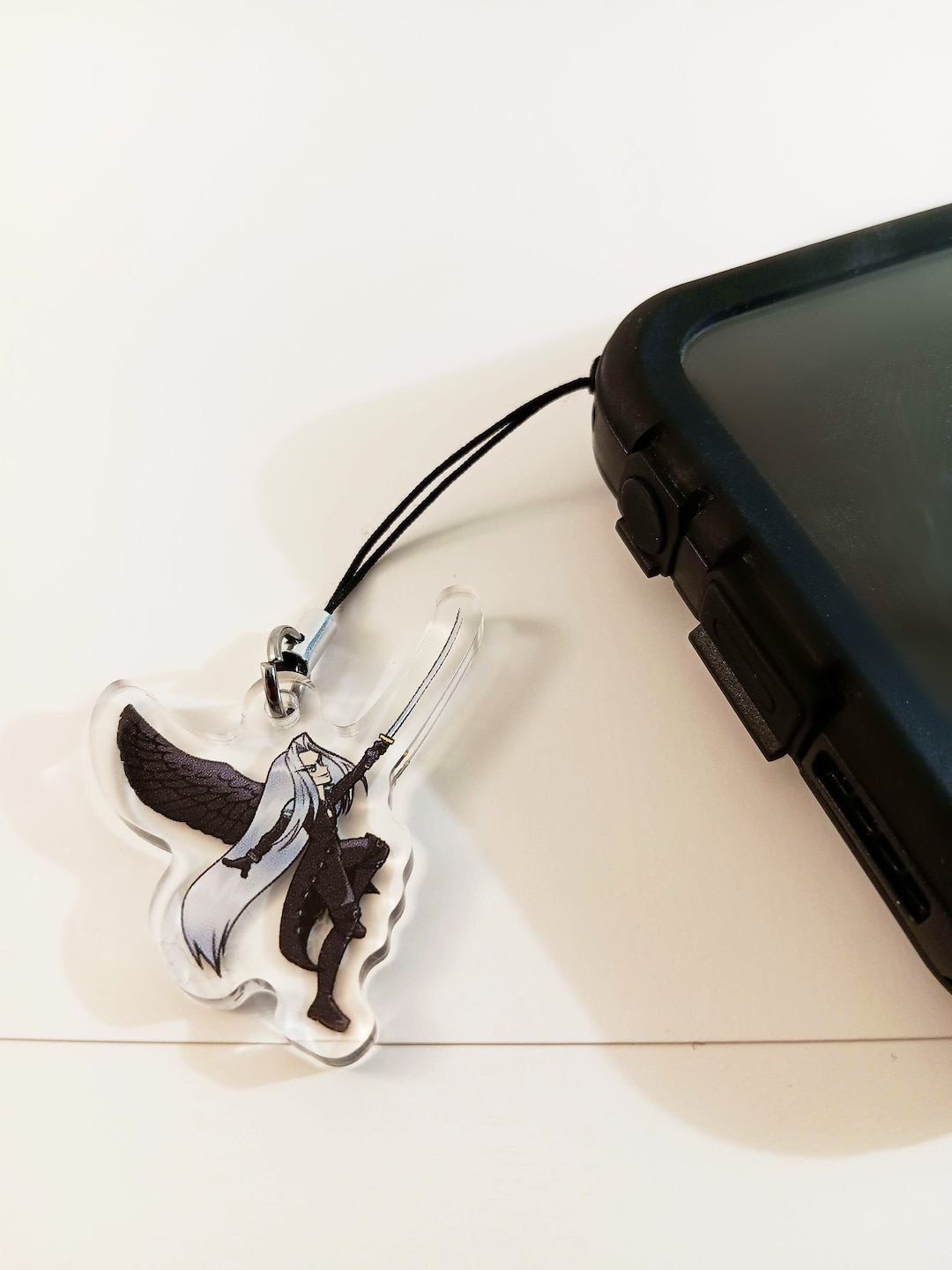 Sephiroth Acrylic Phone Charm Final Fantasy 7 Inspired Keychain - Etsy