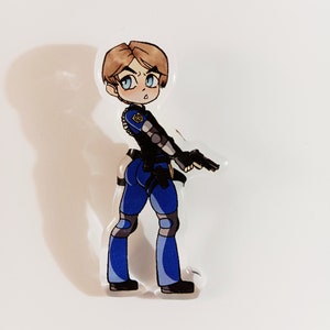 Leon Kennedy Chibi Pin Resident Evil Inspired Pin - Etsy