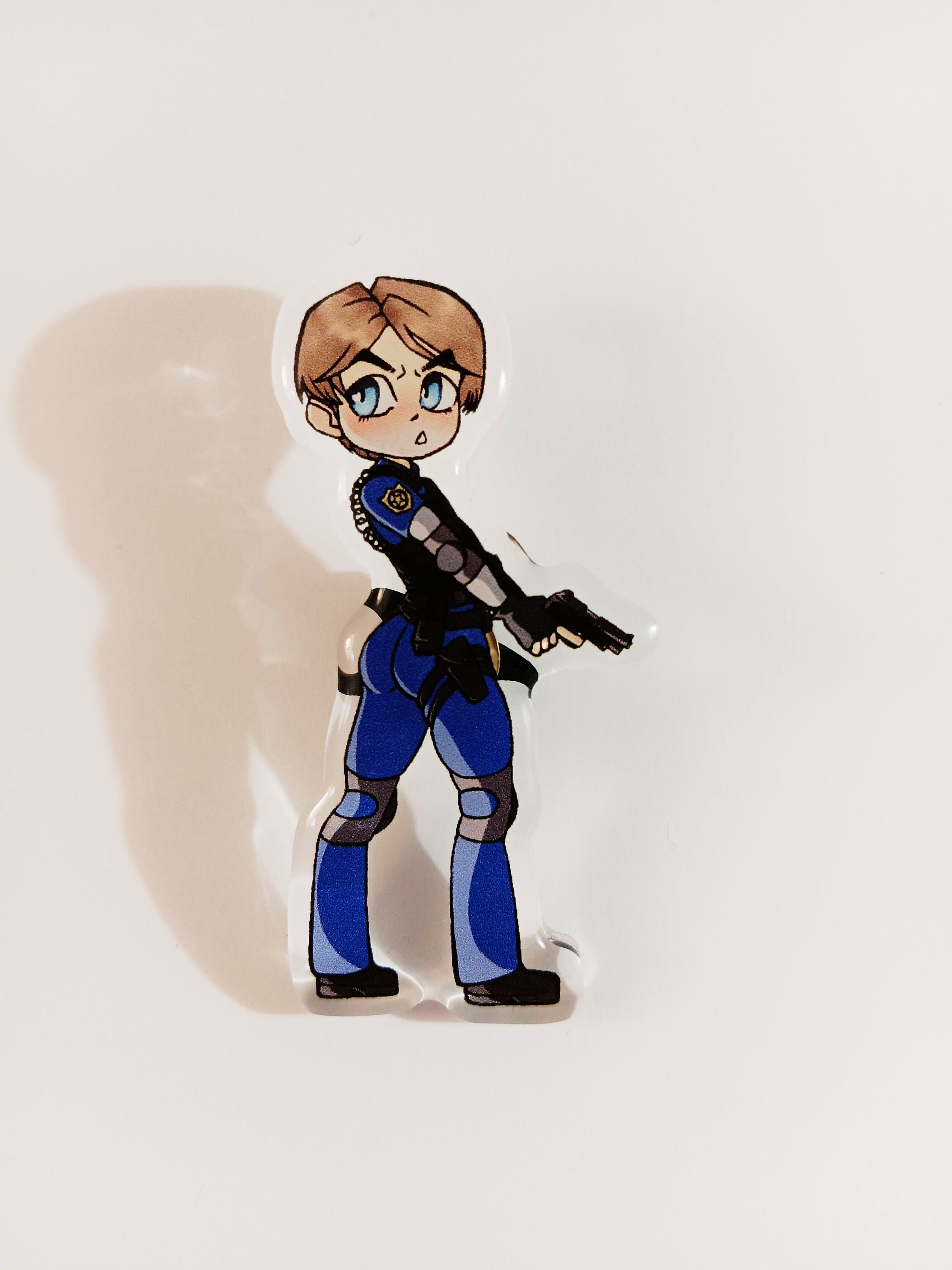 Leon Kennedy Chibi Pin Resident Evil Inspired Pin - Etsy