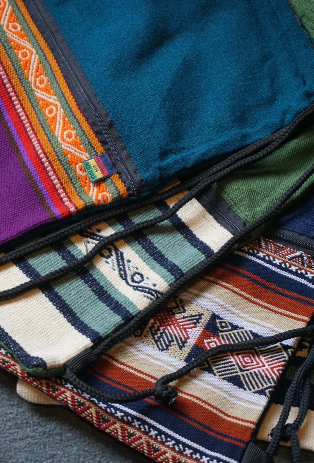 Colourful Strap Backpack - Aztec Incan - Bolivian Handmade - Etsy