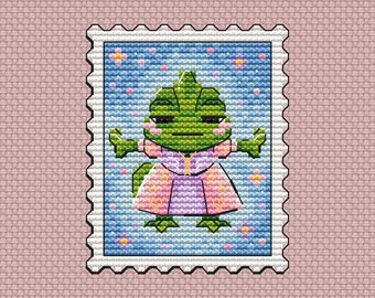 Craft Supplies & Tools Pascal cross stitch pattern Rapunzel embroidery ...