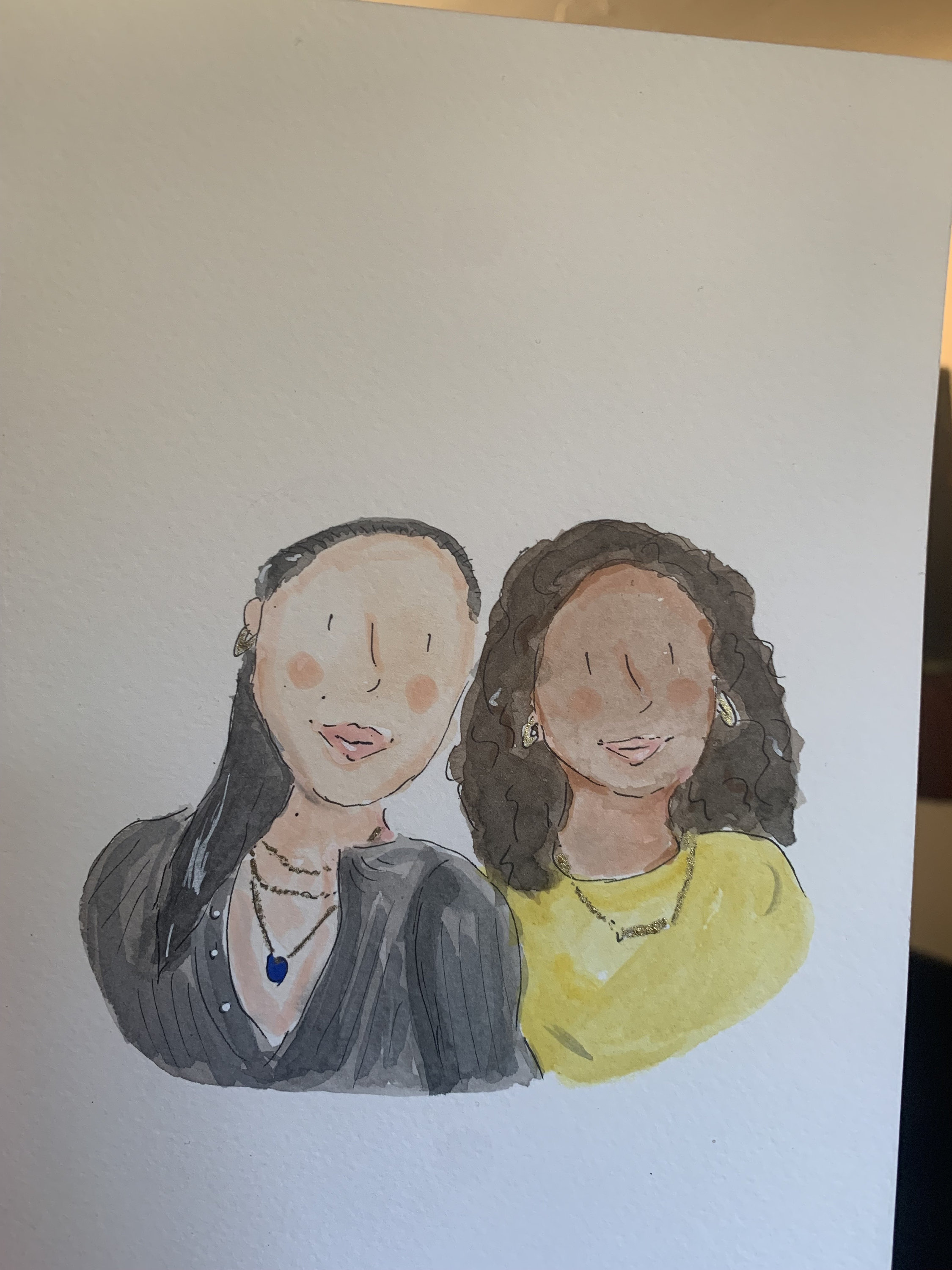 Custom A5 Special Occasions Portrait Cards, Bespoke Illustration ...