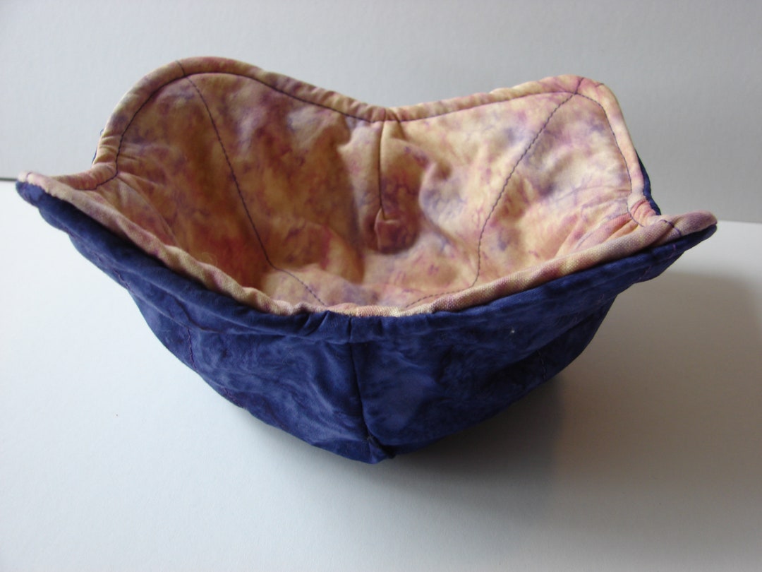 Purple and Pink Batik Bowl Cozy. Microwaveable,washable, Reversible ...