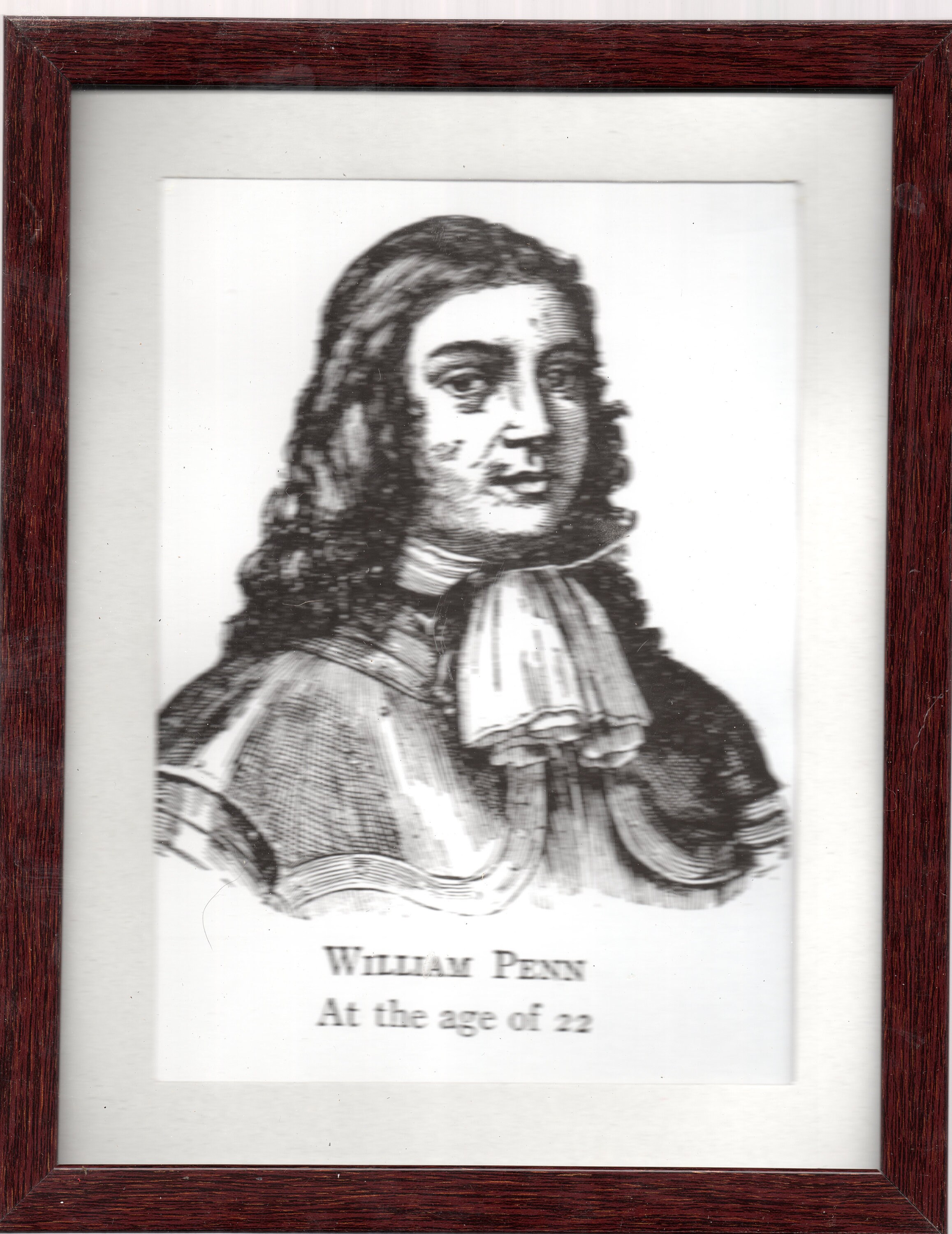 Digital B&W Antique Woodcut Image of William Penn - Etsy