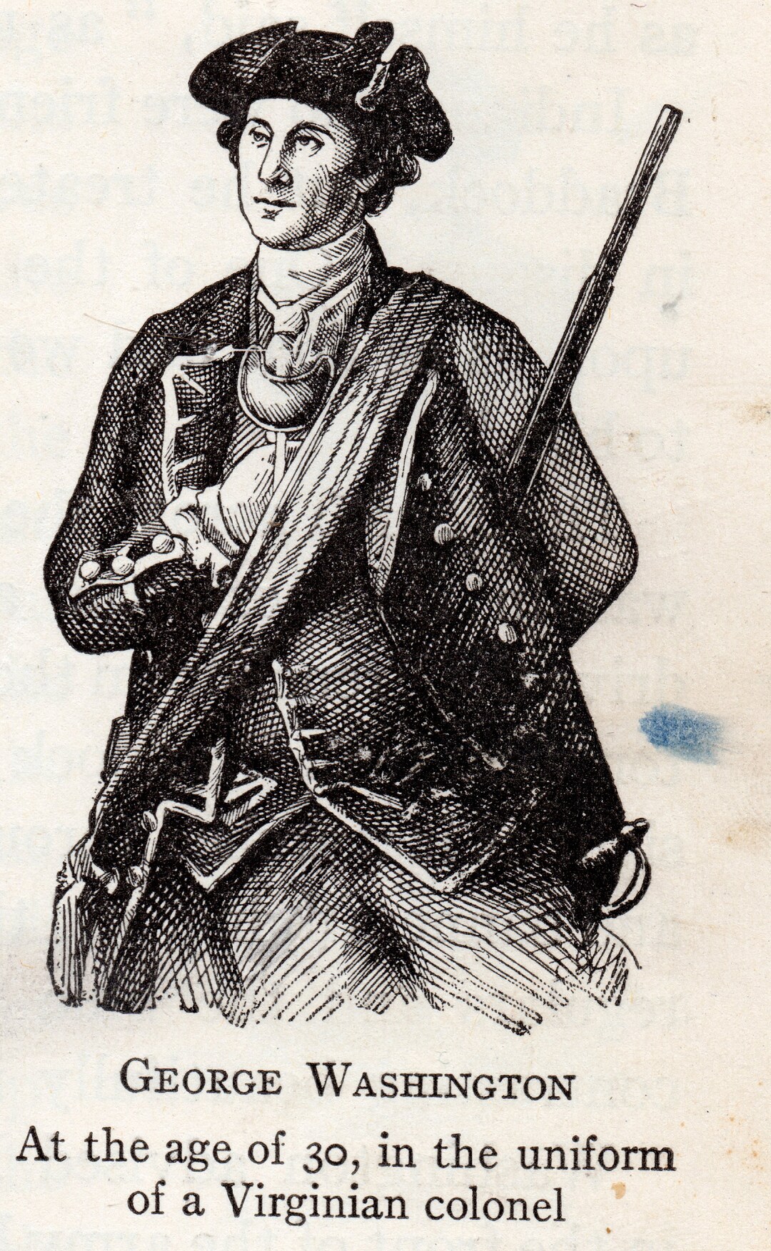 Digital Black & White Antique Woodcut Images of George Washington's ...