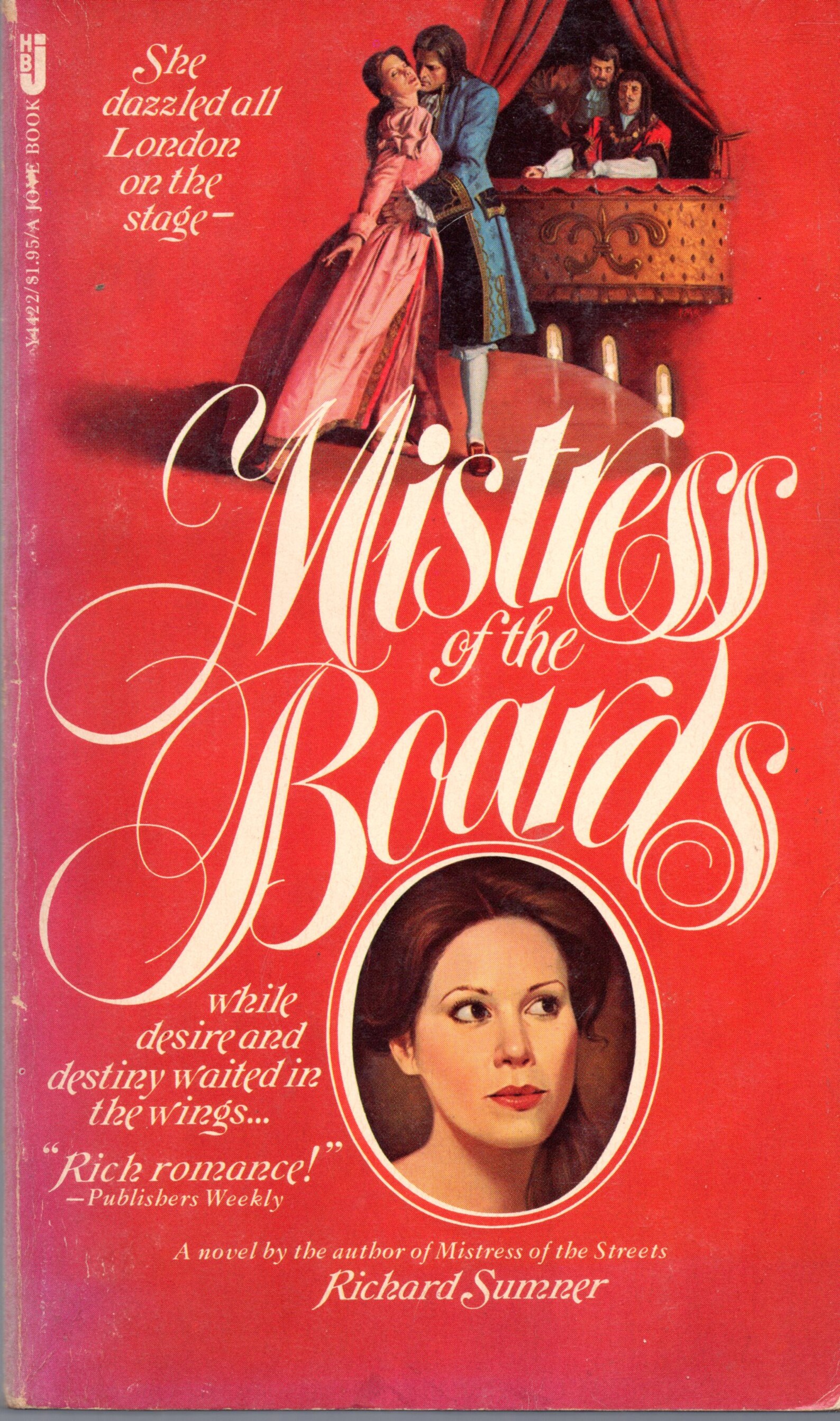 Mistress of the Boards - Richard Sumner- Vintage Historical Romance ...