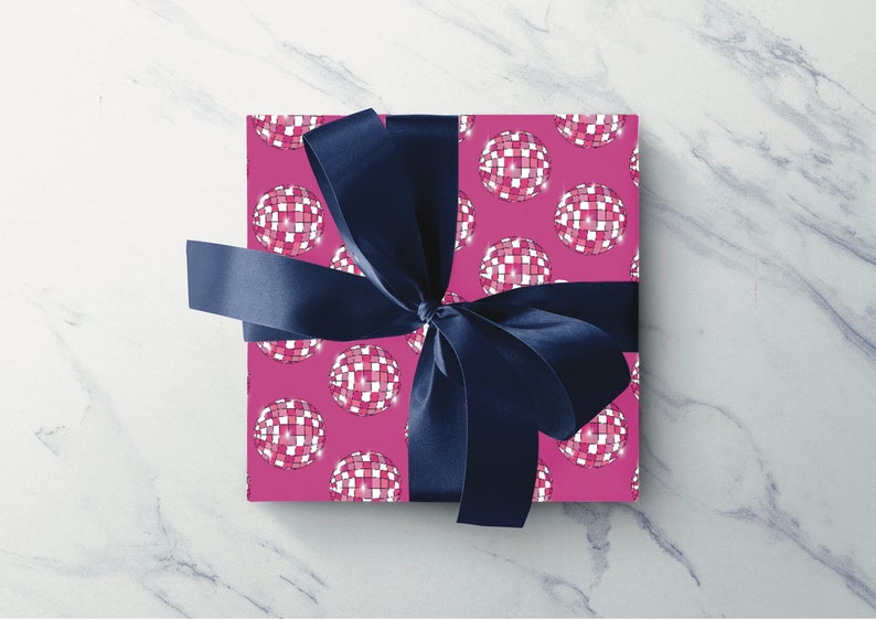 Disco Ball Wrapping Paper Party Time Birthday - Etsy