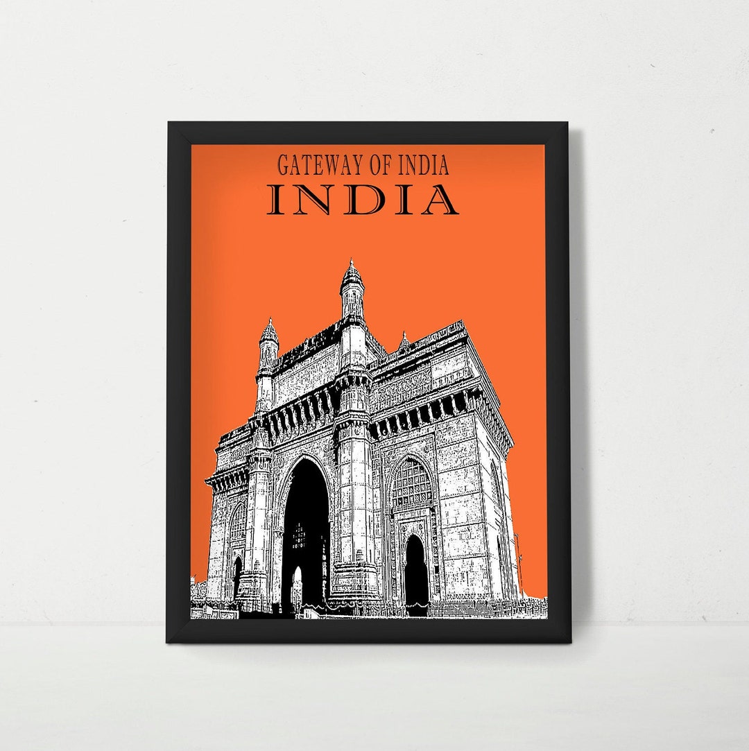 Travel Poster, Gateway of India, Mumbai Poster, India Prints, Travel ...