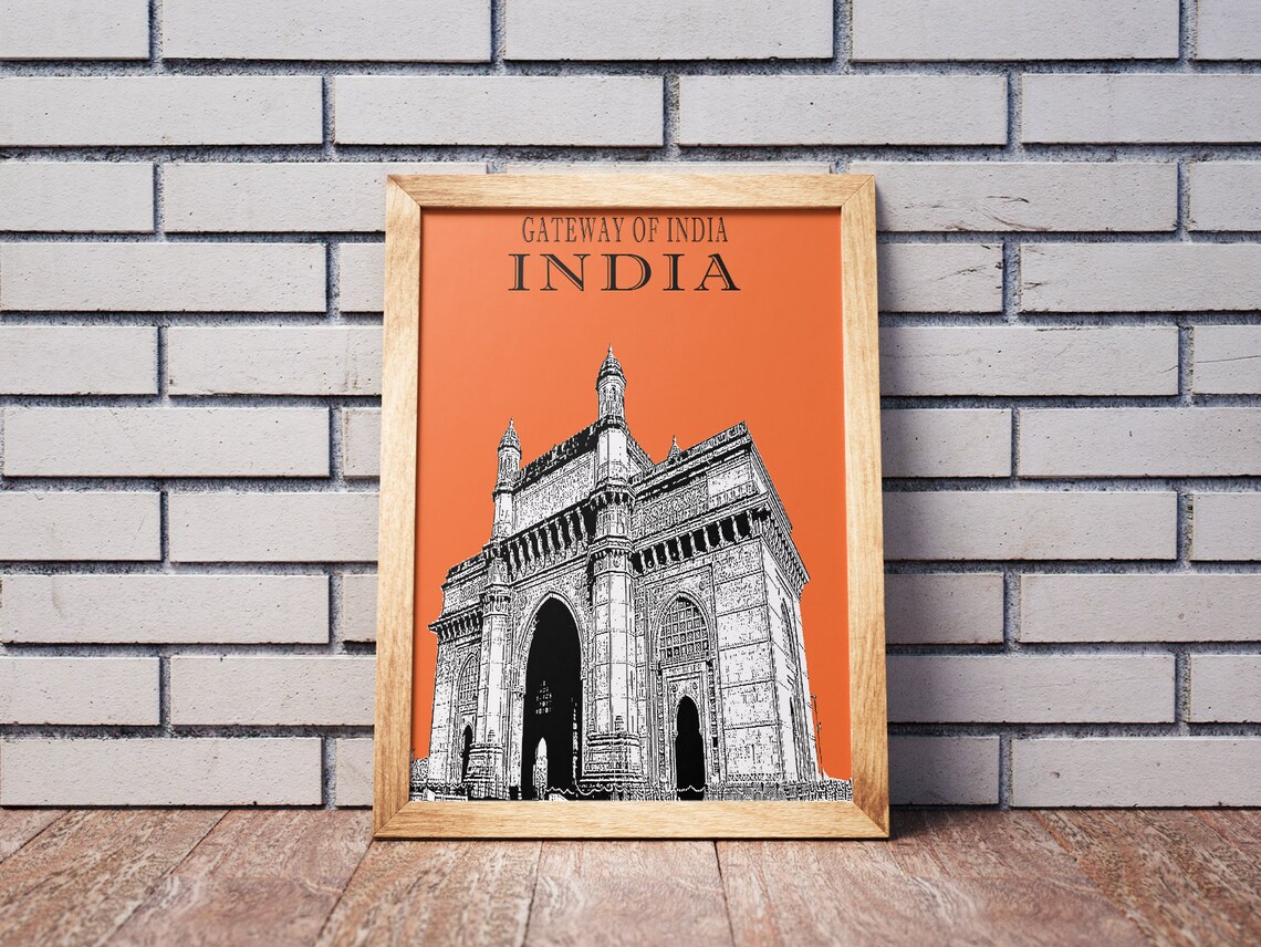 Travel Poster, Gateway of India, Mumbai Poster, India Prints, Travel ...