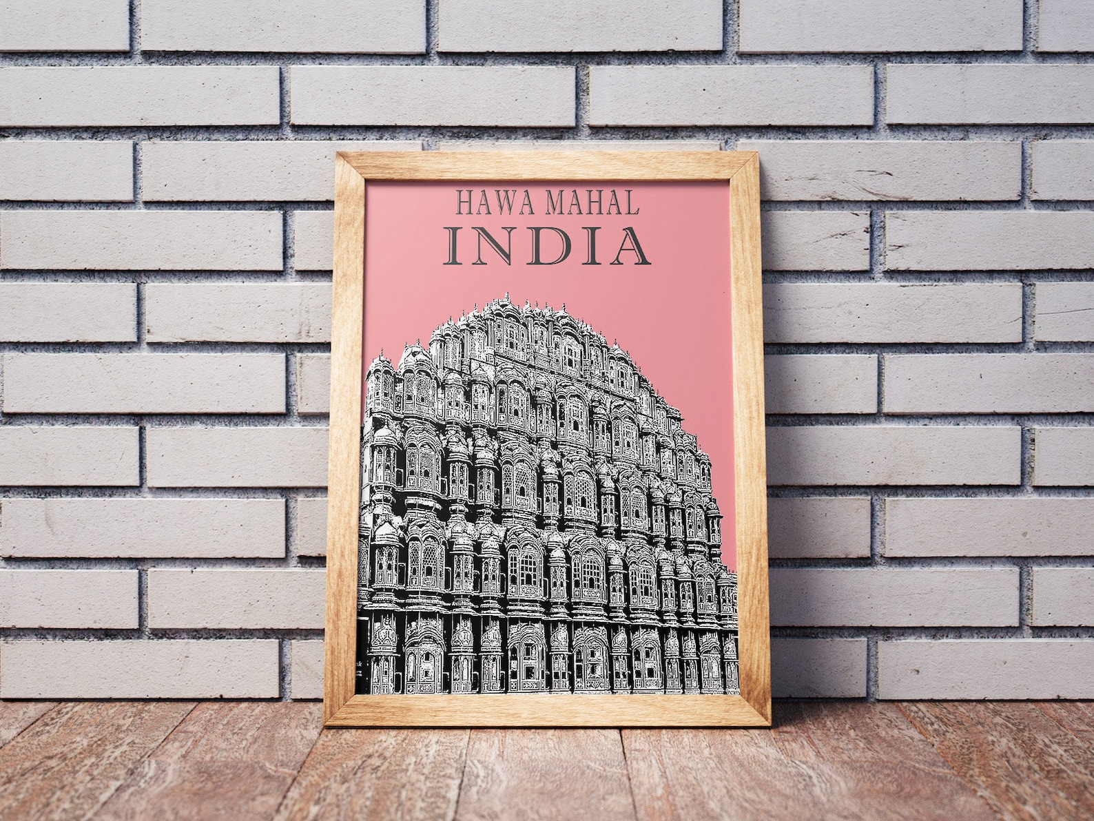 Buy Travel Poster, Hawa Mahal Print, Jaipur Poster, India Poster, India ...