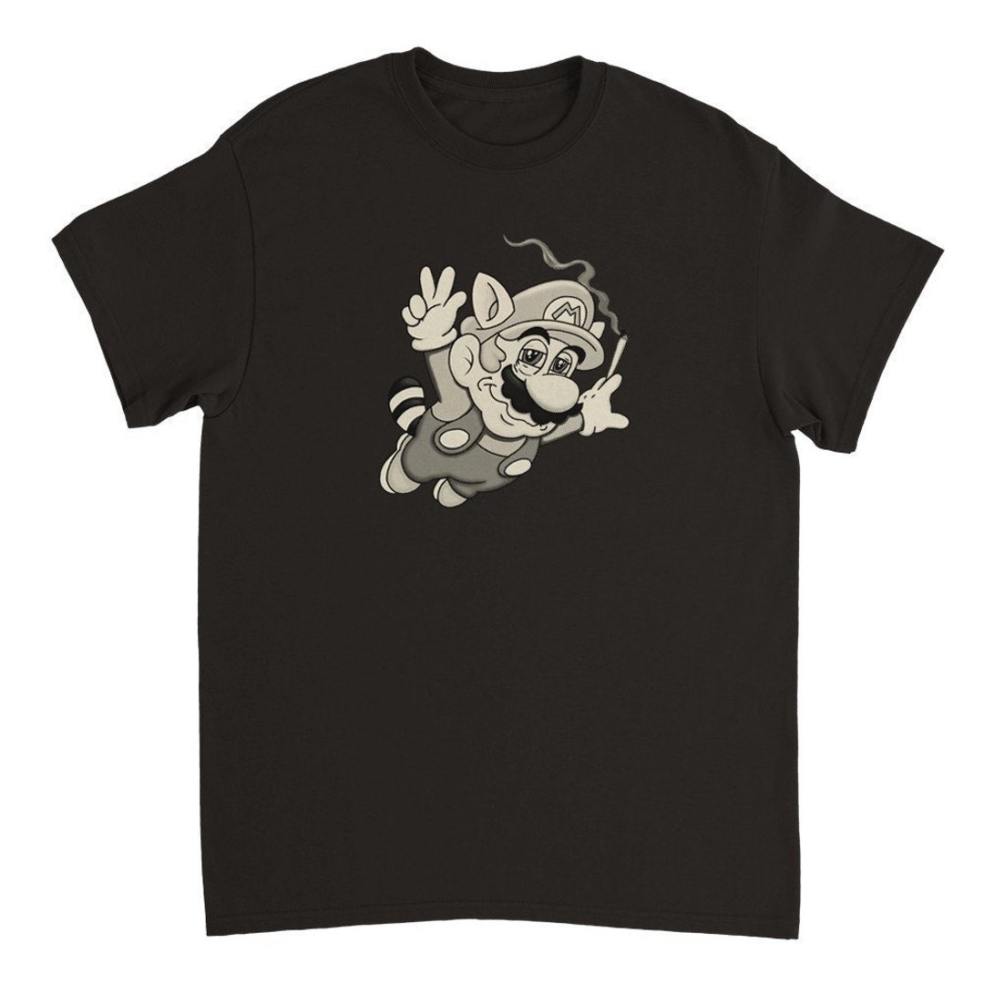 Stoner Super Mario Bros 3 With a Spliff Artwork Teeshirt Flyin High ...