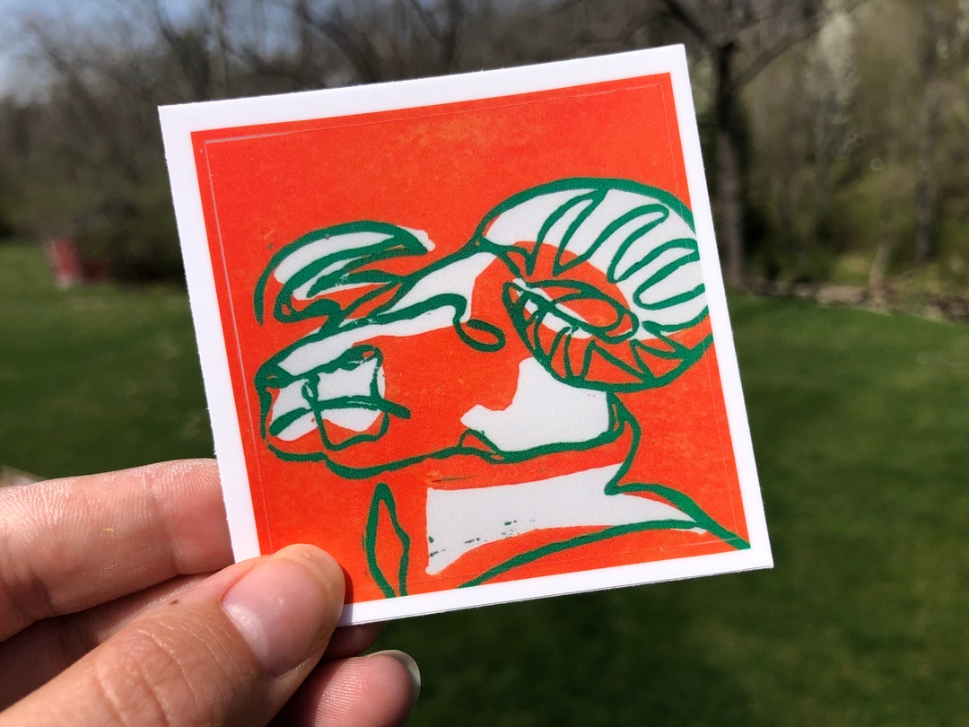 Ram Sticker - Etsy