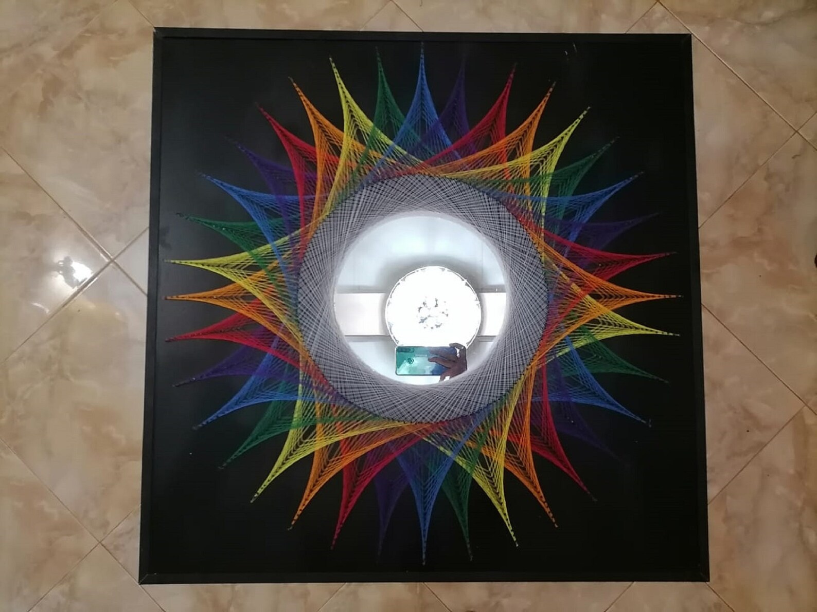 String Art, Wall Hanging, Home Decor, Wall Decor With Mirror for Home ...