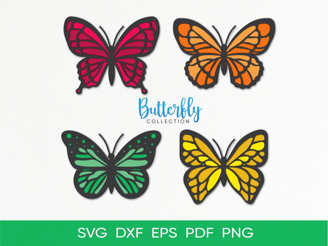 Butterfly SVG Bundle, 3D Butterfly Svg, Butterfly SVG Layered ...