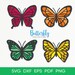 Butterfly SVG Bundle, 3D Butterfly Svg, Butterfly SVG Layered ...