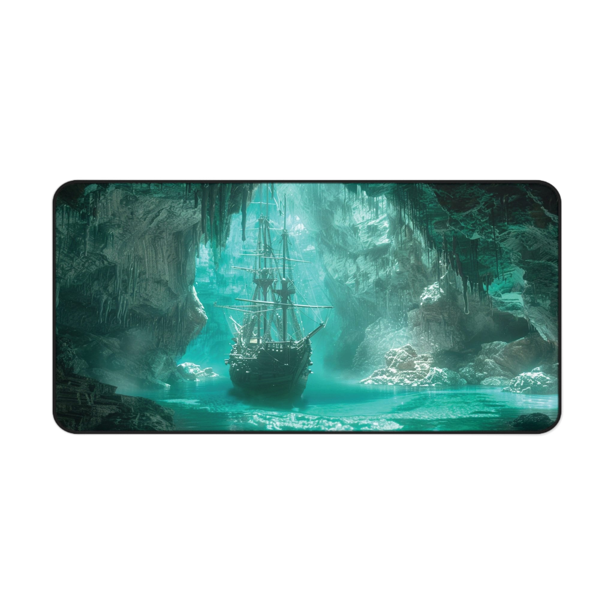 Pirate Ship Mouse Pad, Nautical Decor, Gaming Desk Mat, XL - Etsy