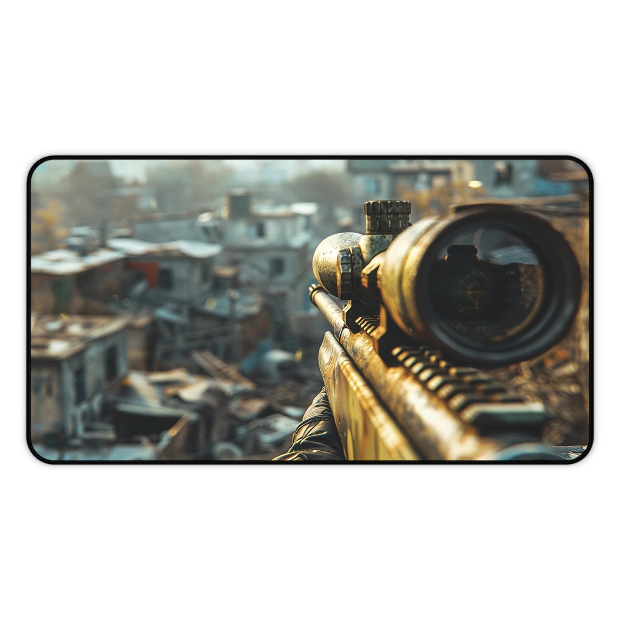 Sniper Gaming Desk Mat, XL Mouse Pad, Call of Duty Style Mouse Pad ...
