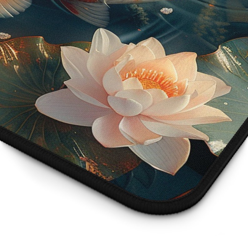 Japanese Desk Mat, Koi Fish, Fish Mouse Pad, Gaming Desk Mat - Etsy