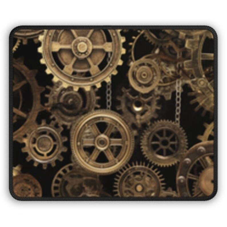 Steampunk Desk Mat: Victorian Gears, Cogs Mouse Pad - Etsy