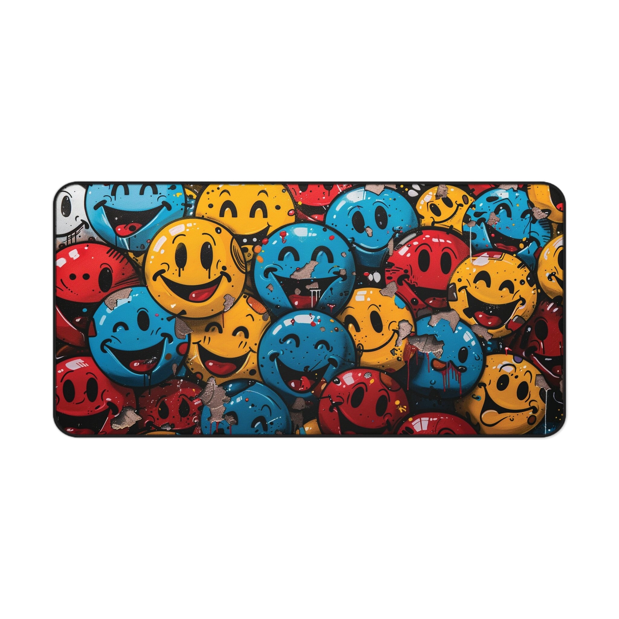 Smiley Face Mouse Pad, Cute Desk Mat, Cyber Punk, Quirky Home Decor ...