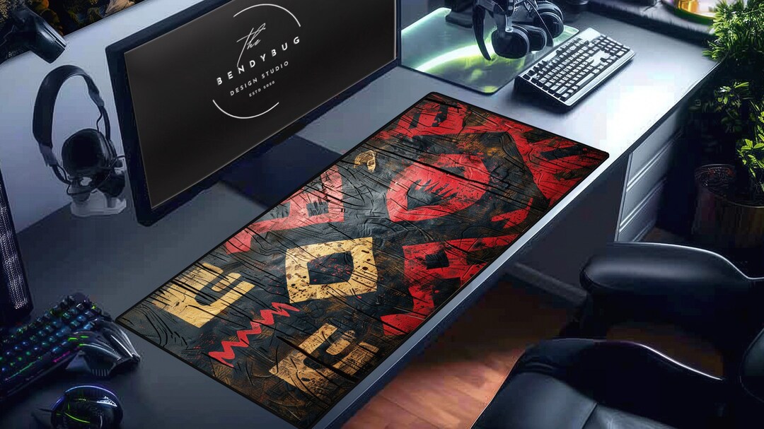 Tribal Mouse Pad, Playful Office Decor, Fun Abstract Design, Quirky ...
