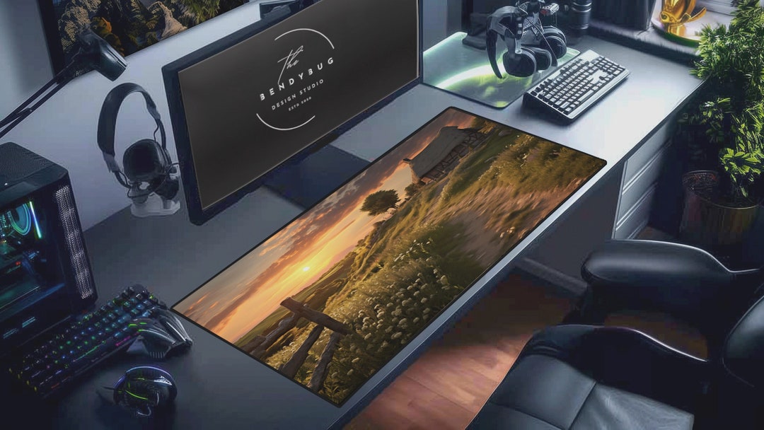 Cottage Core, English Landscape, Cute Desk Mat, Cubicle Decor - Etsy