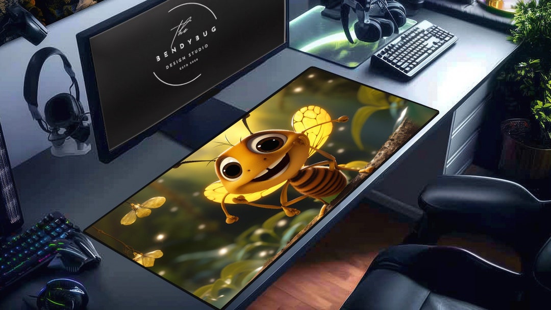 Cute Desk Mat, Bee Decor, Bumblebee, Gamer Girl , Beekeeper Gift - Etsy