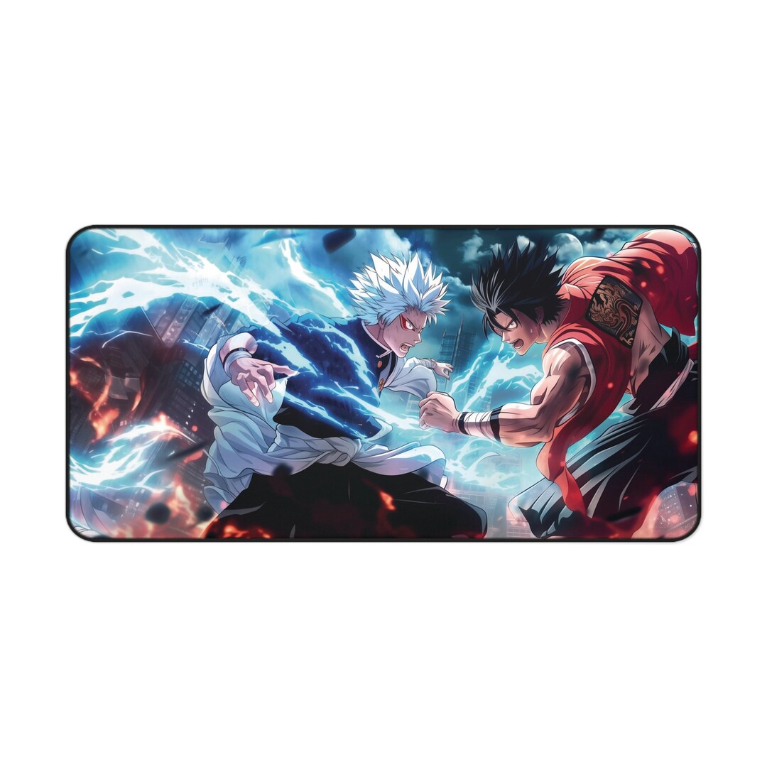 Jujitsu Anime Desk Mat, Anime Fight Scene, Gaming Desk Mat - Etsy