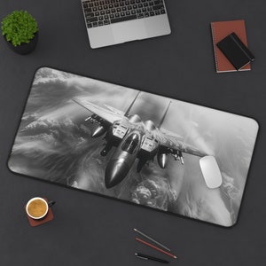 Awesome Fighter Jet Desk Mat, Gaming Mouse Pad, XL Mouse Pad, Air Force ...