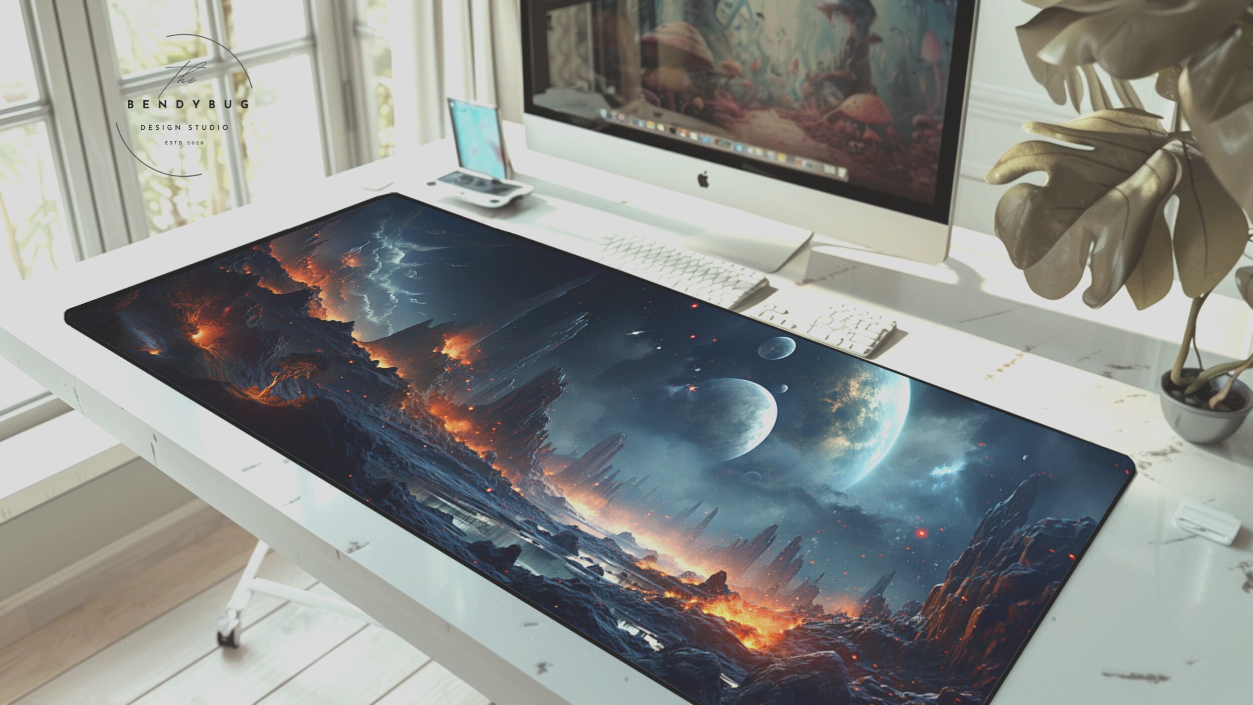 Magical Galaxy Decor, Gaming Mouse Pad, Space Decor, XL Gaming Desk Mat ...