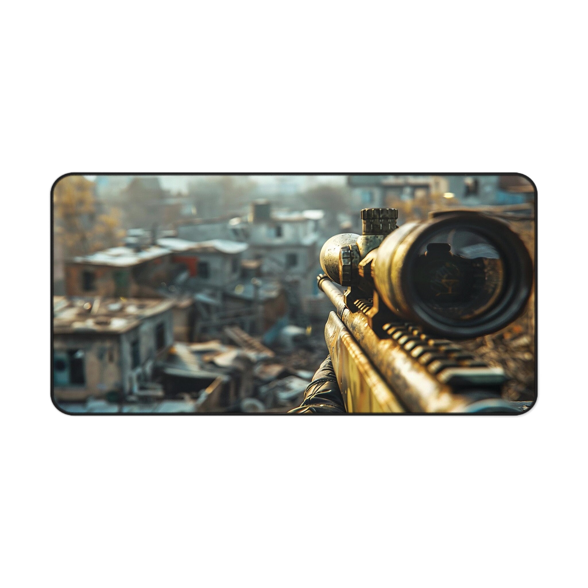 Sniper Gaming Desk Mat, XL Mouse Pad, Call of Duty Style Mouse Pad ...
