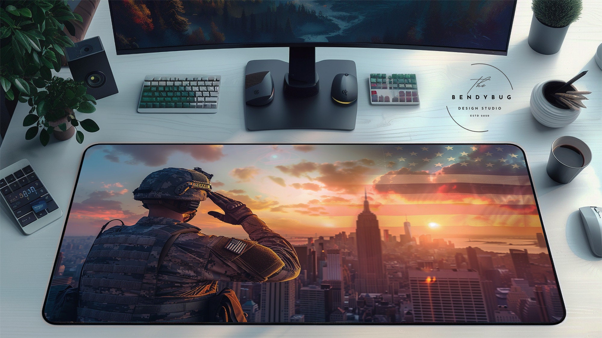 Inspiring Gaming Mouse Pad Perfect Gift for Veterans US Army, Usmc ...