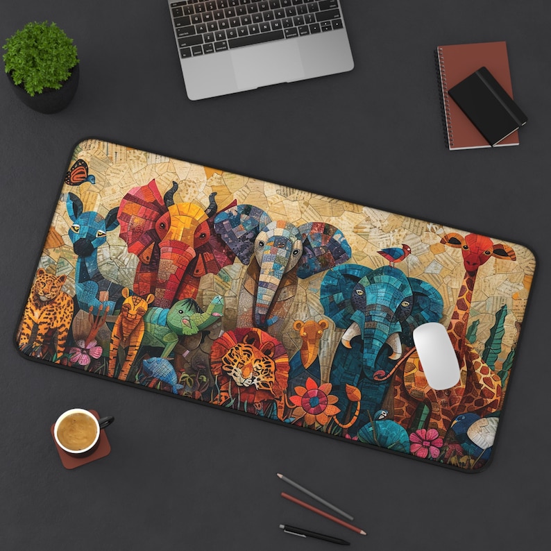 Teacher's Desk Mat, Cute Deskmat, Nature Desk Mat, Animal Desk Mat - Etsy