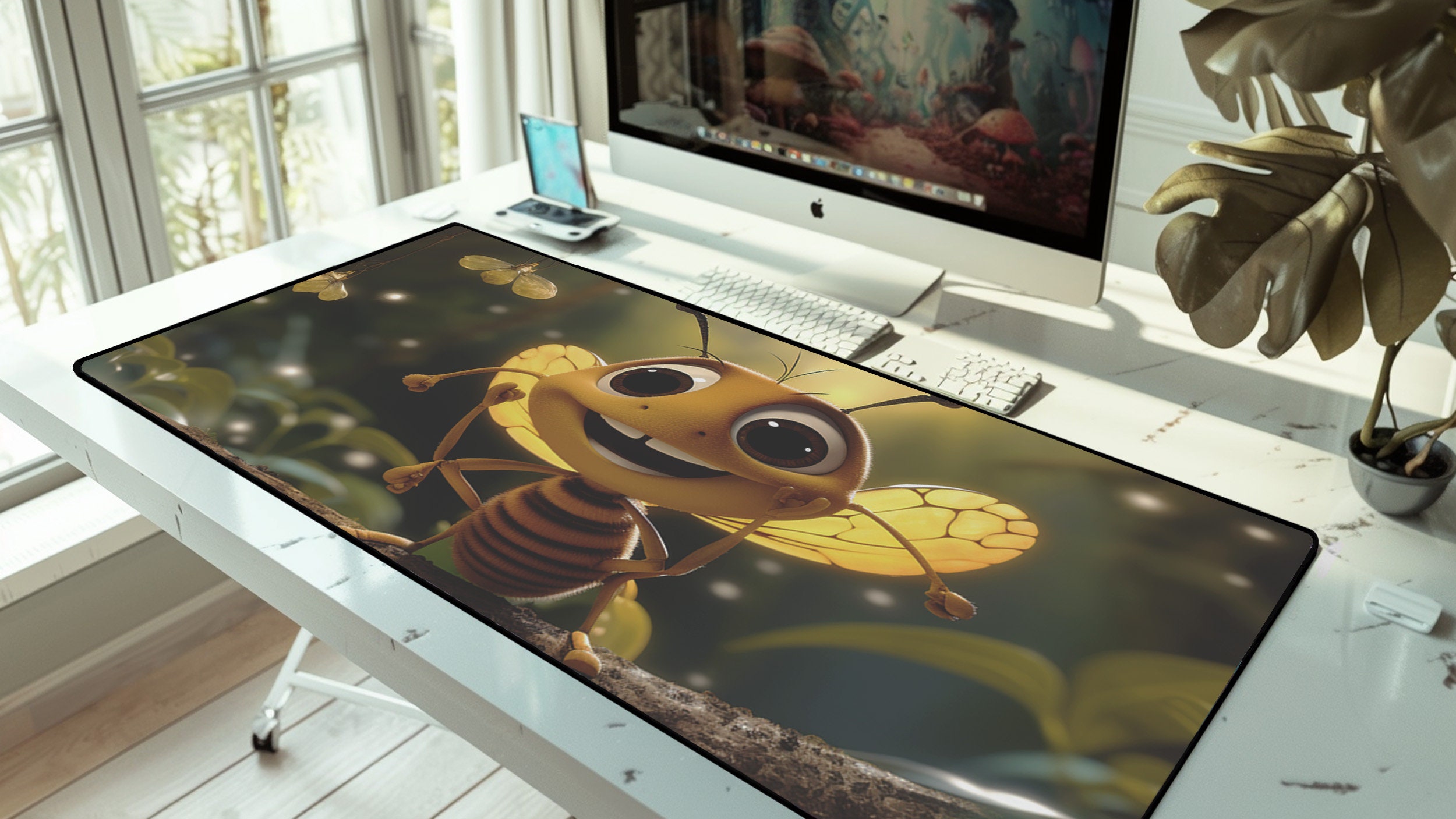 Cute Desk Mat, Bee Decor, Bumblebee, Gamer Girl , Beekeeper Gift - Etsy