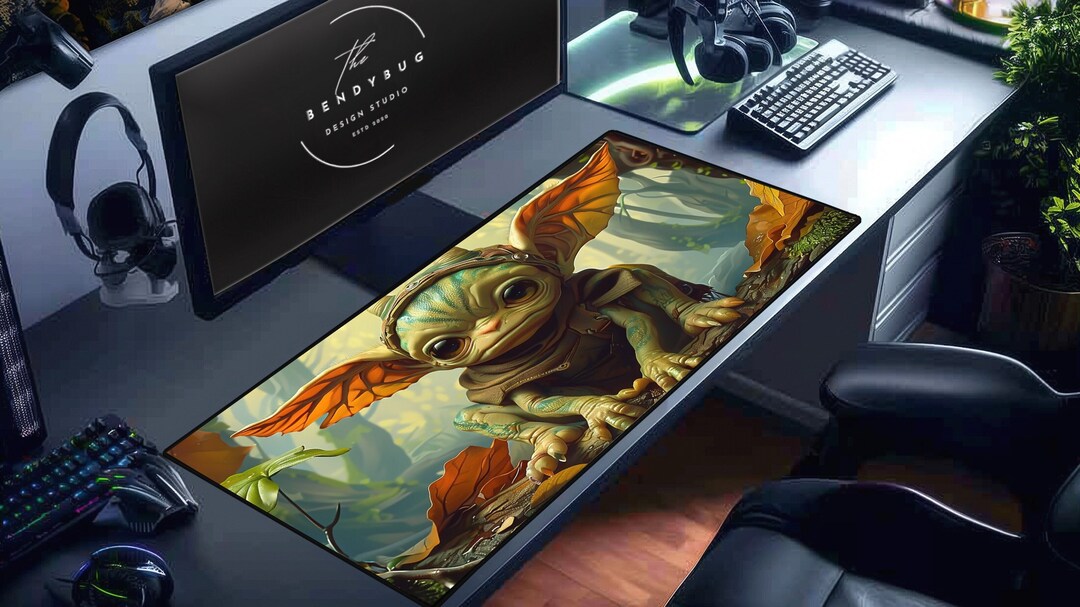 Cute Baby Goblin Mouse Pad, Gobincore Desk Mat, Gaming Desk Mat, XL ...