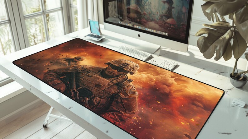 Warzone Desk Mat: XL Gaming Mouse Pad, Military Art - Etsy