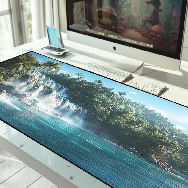 Desk Mouse Pad Waterfalls - Etsy
