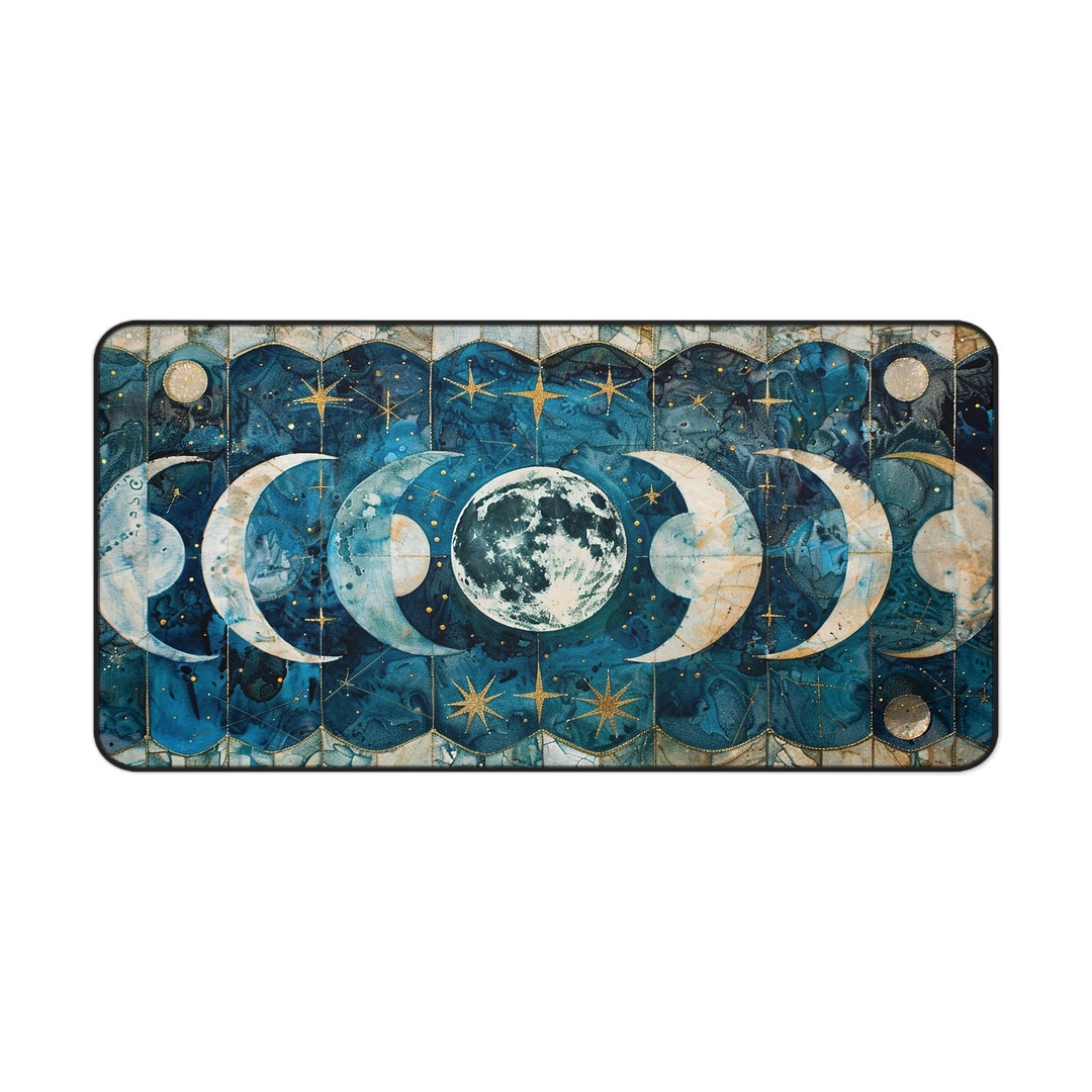 Celestial Desk Mat, Celestial Gifts, Moon Desk Mat, Witchy Desk Mat ...