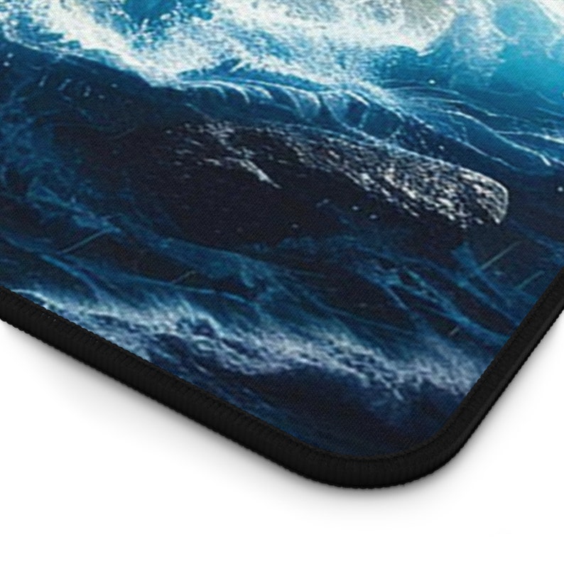 Blue Ocean Wave Desk Mat: Calming Nature Mousepad - Etsy
