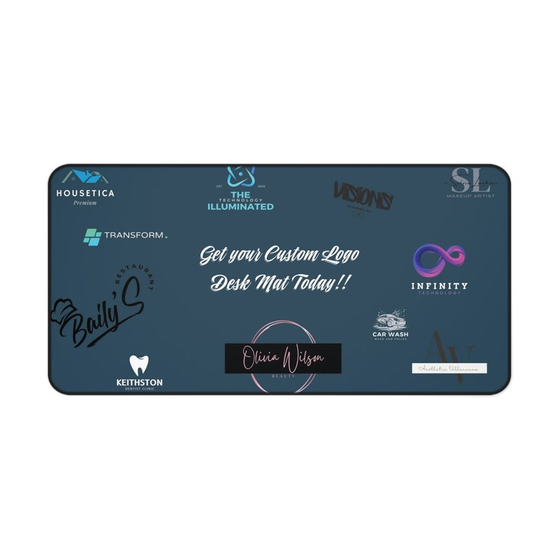 Custom Desk Mat, Custom Logo Deskmat, Company Logo Mouse Pad, Business ...