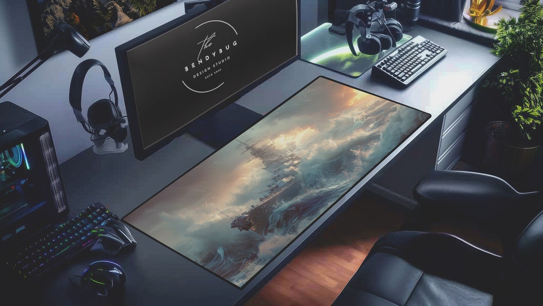 Action Packed US Navy Mouse Pad, Navy Ship, Navy Art, Gaming Mouse Pad ...