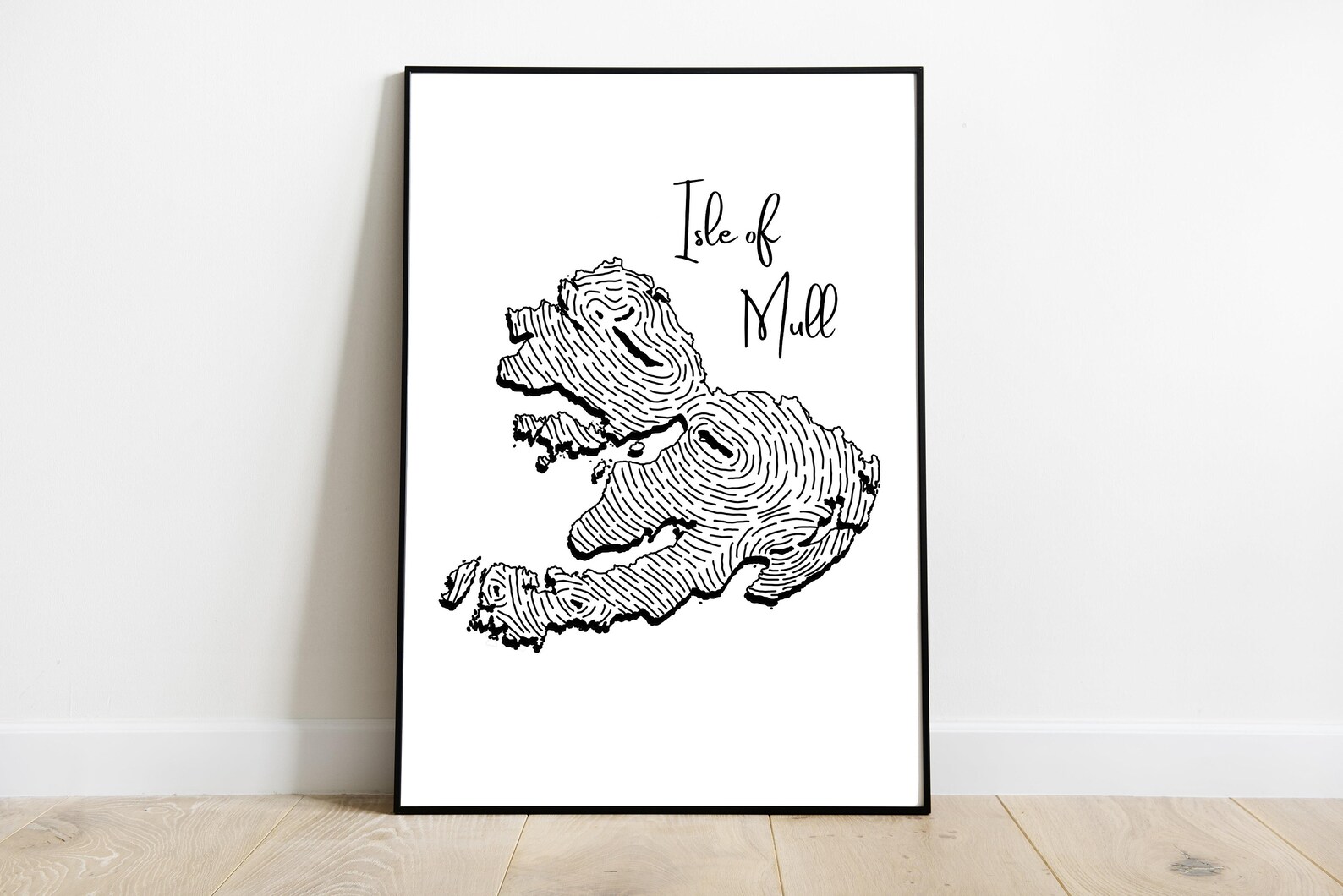 Isle of Mull Map Print Scottish Isles Scottish Island Outline Scottish ...