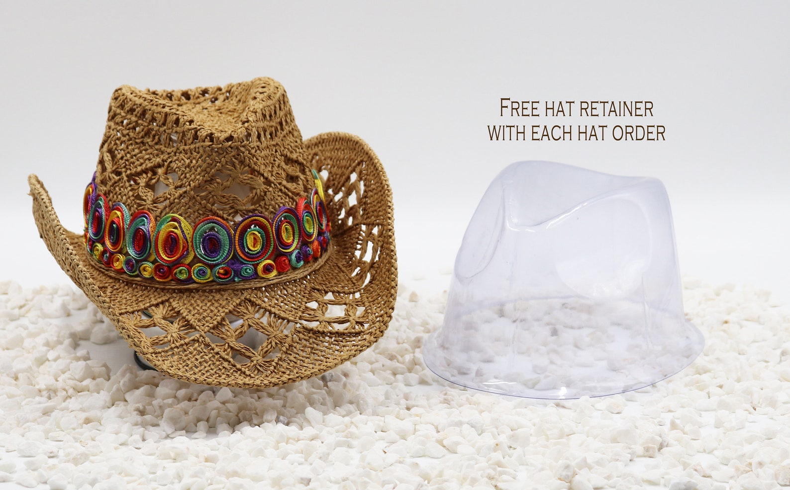 Sandy Golden Turquoise Beach Cowboy Hat Shell Band Gold and - Etsy