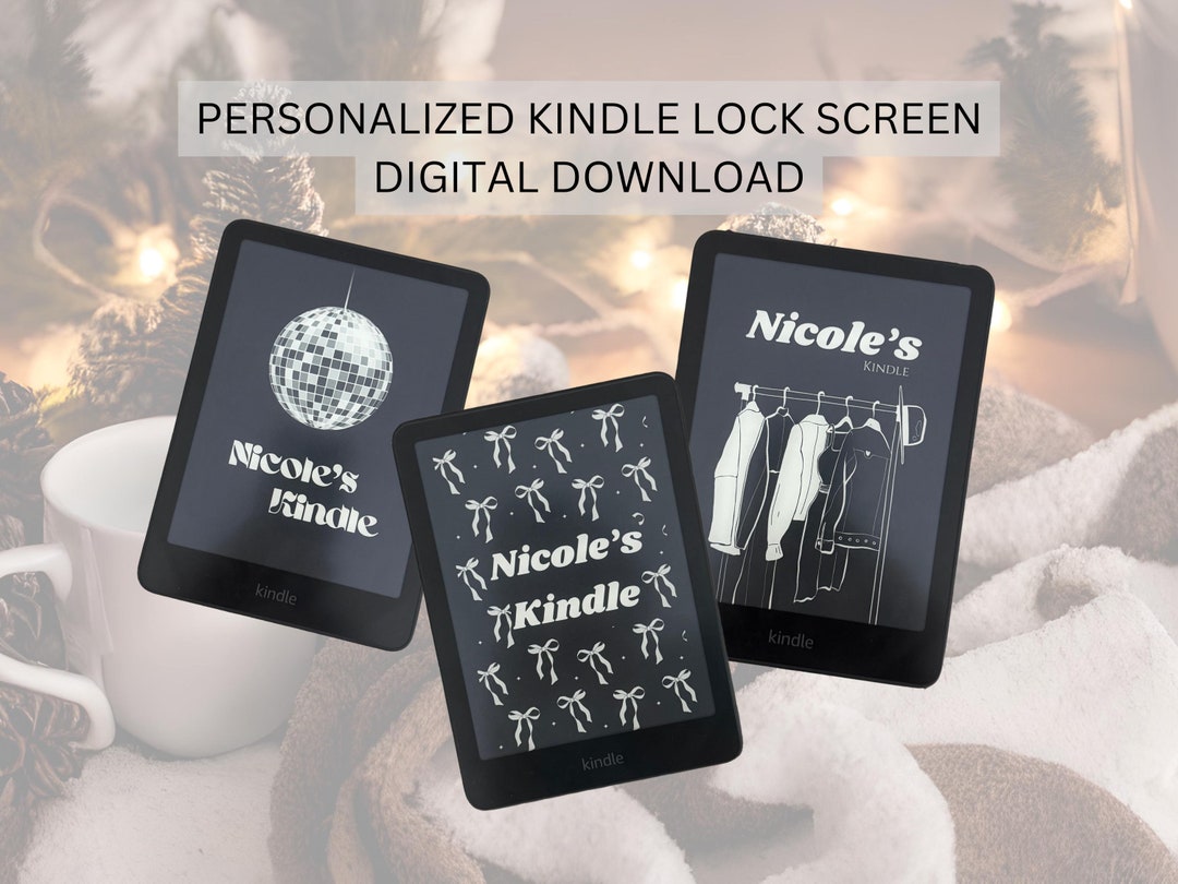 Custom KINDLE LOCK SCREEN, Personalized Kindle Lock Screen - Etsy
