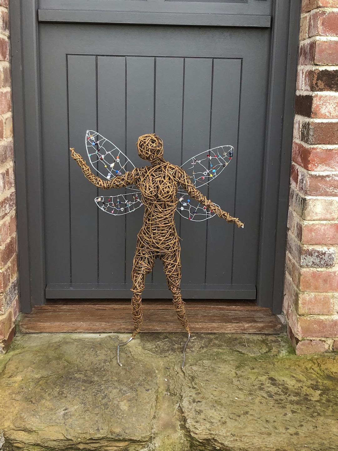 Willow Fairy, Willow Sculptures, Fairy at the Bottom of the Garden ...
