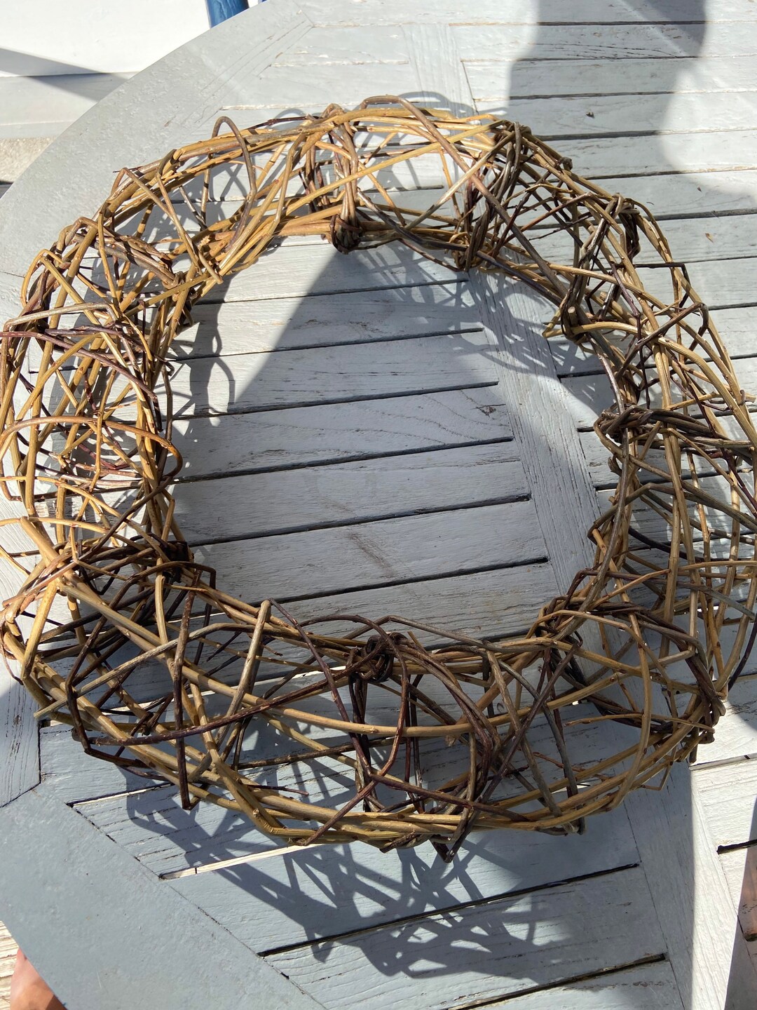 Flower Wreath Frame, Sympathy Wreath Frame, Large 20 Inches, Plain ...