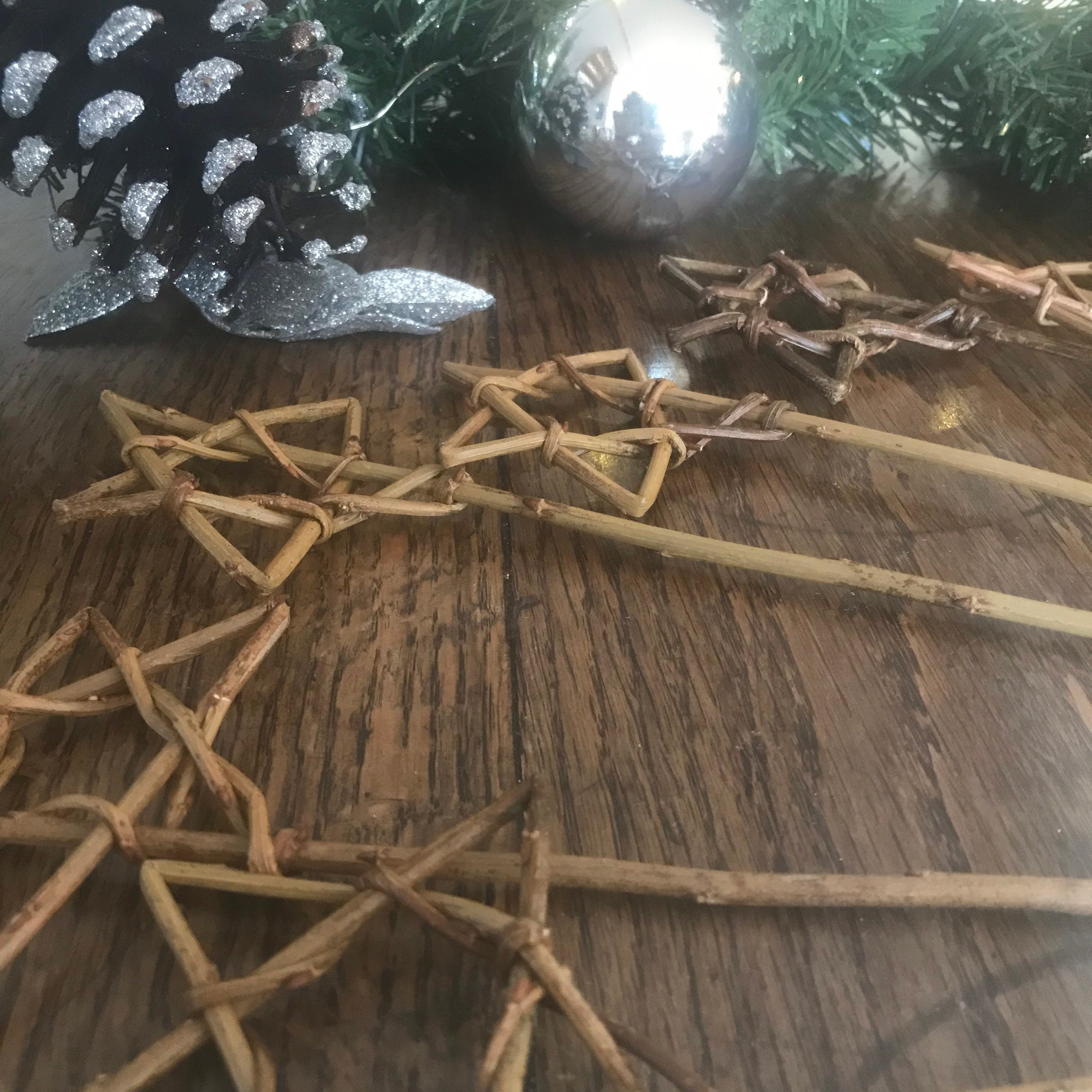 10 X Christmas Star, Wands Pack of 10, Party Bag Gift, Craft Projects ...