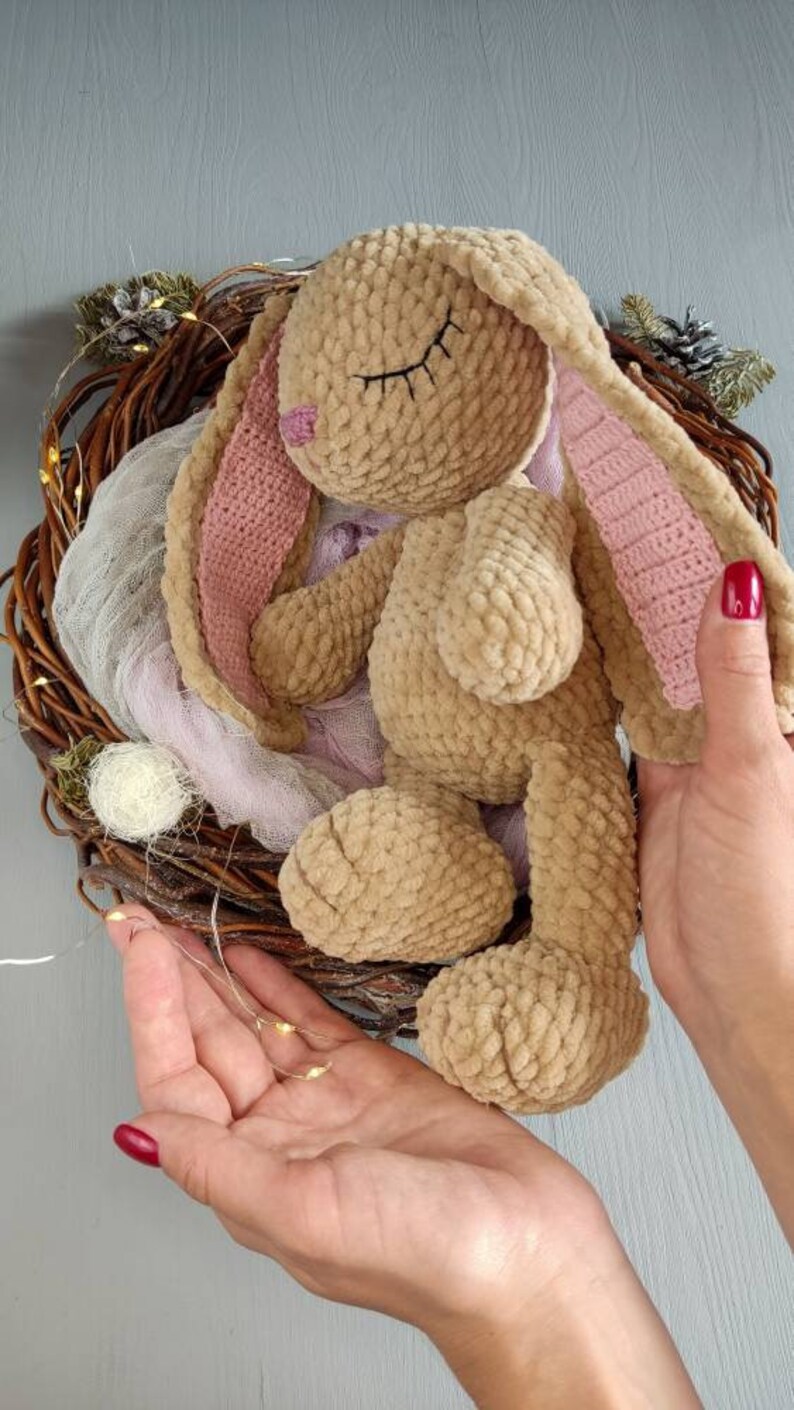 Crochet Plush Bunny Pattern Amigurumi Easter Bunny Pattern - Etsy