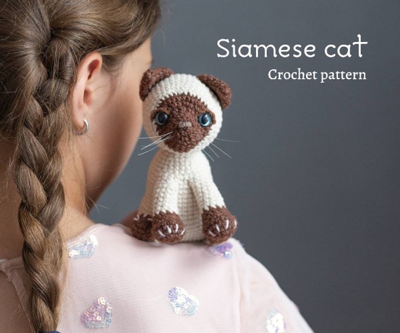 Siamese Cat Crochet Pattern Amigurumi Cat Pattern Crochet - Etsy UK