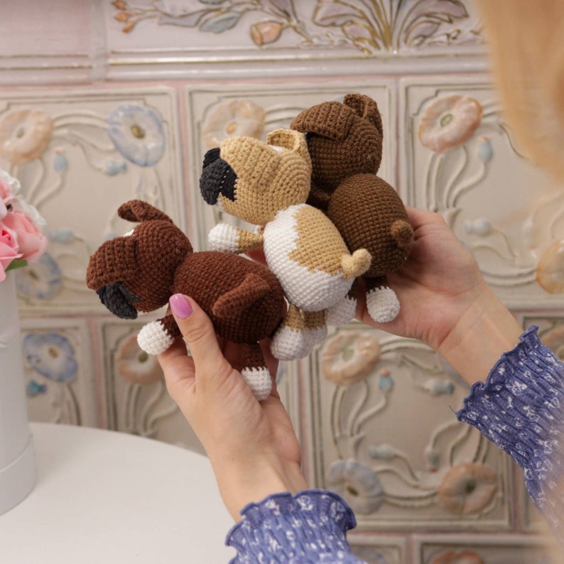 Crochet Boxer Dog Pattern Amigurumi Dog Pattern Boxer - Etsy